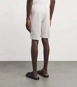 Corneliani Linen-virgin Wool-mohair Drawstring Shorts