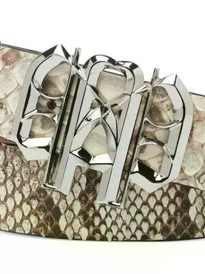 Philipp Plein Gothic Plein Python-leather Belt