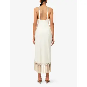TALLER MARMO Hera Artisanal Swimsuit With Fringed Sarong