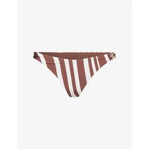 Seafolly Coastline Striped Bikini Bottoms - Cocoa