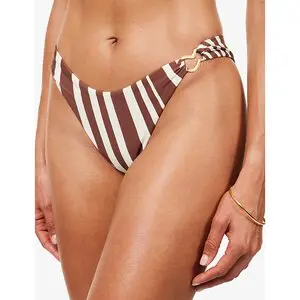 Seafolly Coastline Striped Bikini Bottoms