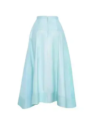 Adam Lippes Cody Midi Skirt - Blue