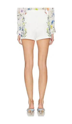 Alice + Olivia Embroidered Mini Short