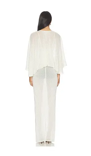 ZULEYHA KURU Amaris Maxi Dress With Detachable Shrug