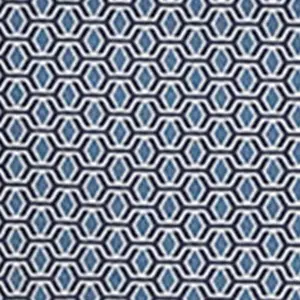 Eton Silk Geometric Neck Tie - Navy