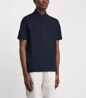 Herno Cotton Jersey Crepe Polo Shirt