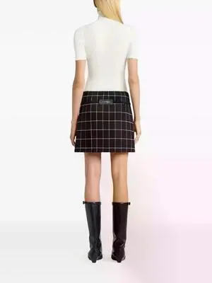 COURREGES Checked Mini Skirt