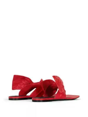 Givenchy Boudoir Bow Flat Sandals - Red