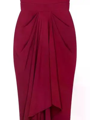 Givenchy Wrap-front Midi Dress - Red
