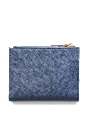 Prada Small Saffiano Leather Wallet - Blue