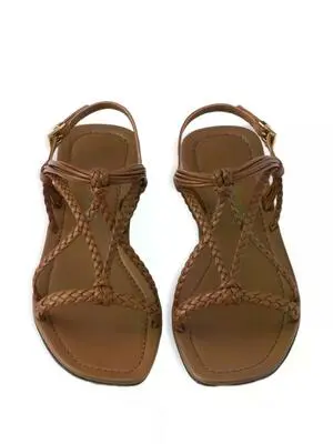 Prada Leather Flat Sandals