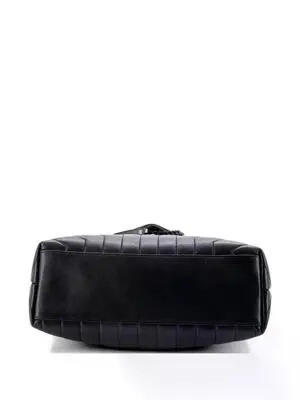 Saint Laurent Loulou Matelasse Chevron Leather Large Shoulder Bag - Black