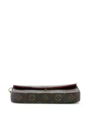 LOUIS VUITTON Felicie Pochette Monogram Canvas Crossbody Bag - Brown