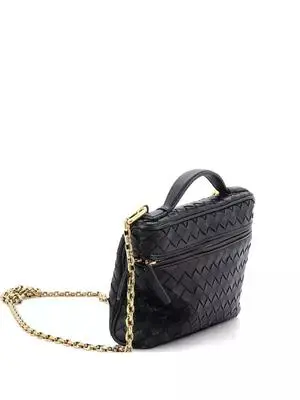 Bottega Veneta Soft Chain Vanity Case Intrecciato Leather Small Shoulder Bag