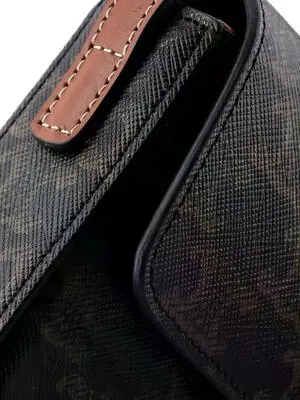Celine Triomphe East-west Coated Canvas Shoulder Bag - Brown