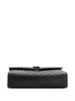 Saint Laurent Classic Monogram Envelope Satchel - Black