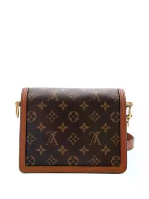 LOUIS VUITTON Dauphine Reverse Monogram Canvas Mini Crossbody Bag - Brown