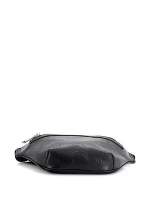 Gucci Gg Embossed Perforated Leather Small Belt Bag