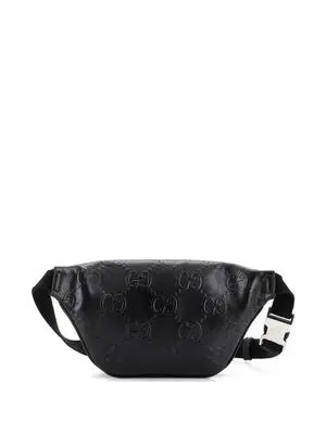 Gucci Gg Embossed Perforated Leather Small Belt Bag