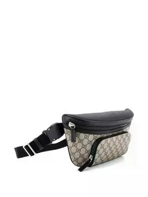 Gucci Eden Gg Coated Canvas Belt Bag - Black