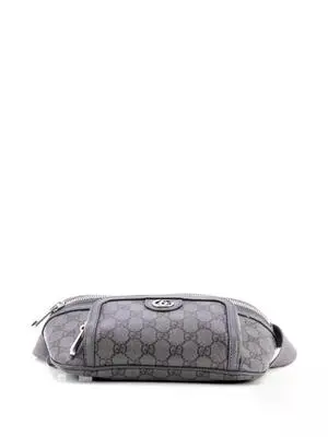 Gucci Ophidia Front Pocket Zip Gg Coated Canvas Medium Belt Bag