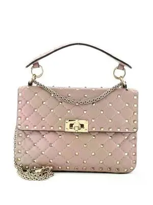 Valentino Garavani Rockstud Spike Flap Bag Quilted Leather Medium