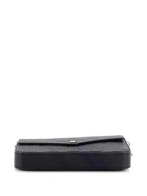 LOUIS VUITTON Felicie Pochette Monogram Empreinte Leather - Black