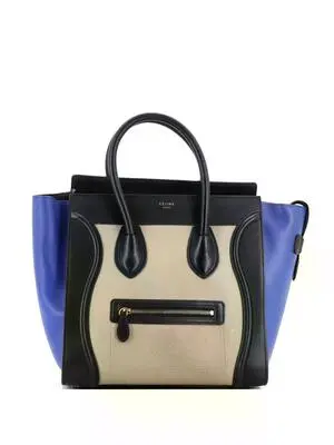 Celine Tricolor Luggage Mini Tote Bag - Black