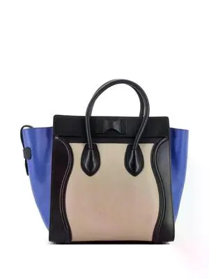 Celine Tricolor Luggage Mini Tote Bag - Black