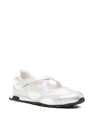 Ash Mesh Panelled Crossover-strap Sneakers