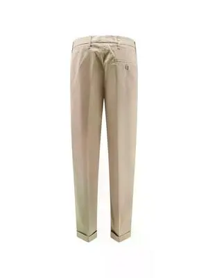 Aspesi Pressed-crease Turn-up Trousers - Neutrals