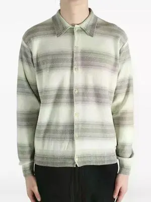 Auralee Striped Cardigan