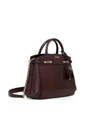 Guess Lizard-effect Tote Bag - Red