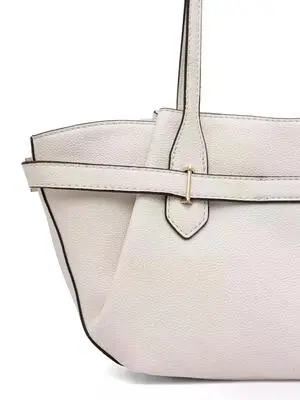 Guess Belted Pebbled Shoulder Bag - Neutrals