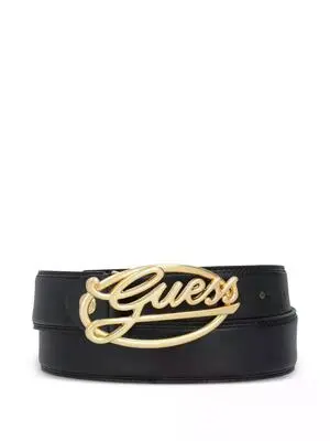 Guess Logo Buckle Belt - Black