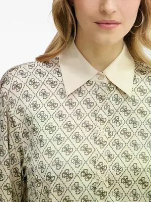Guess Patterned Collared Shirt