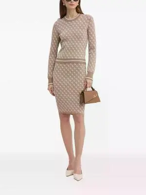 Guess Patterned Rib-knit Skirt