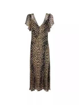 Rixo Nina Leopard-print Maxi Dress