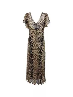 Rixo Nina Leopard-print Maxi Dress