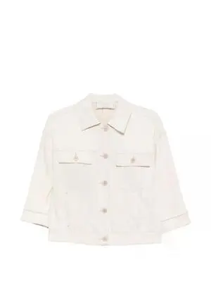 Peserico Contrast-stitched Denim Jacket