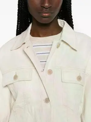 Peserico Contrast-stitched Denim Jacket