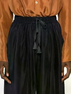 FORTE_FORTE Silk Drawstring Palazzo Pants