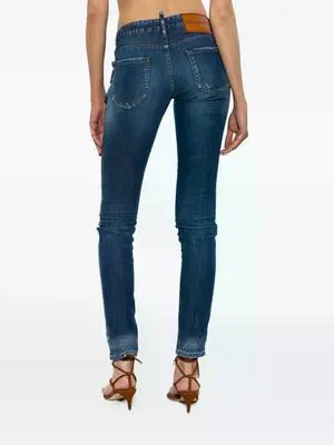 Dsquared2 Jenna Distressed Slim Fit Jeans