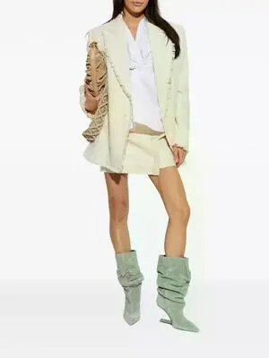 Balmain Tweed Wrap Mini Skirt