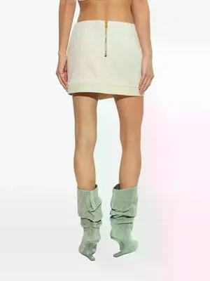 Balmain Tweed Wrap Mini Skirt