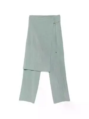 ALYSI Layered Wrap-design Trousers