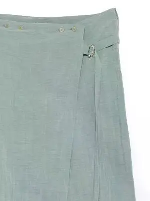 ALYSI Layered Wrap-design Trousers