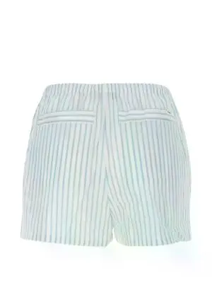 DUNST Striped Drawstring Shorts - White