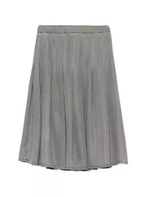 SEMICOUTURE Pleated A-line Mid Skirt