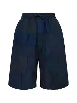 Comme Des Garçons Patchwork Drawstring Shorts